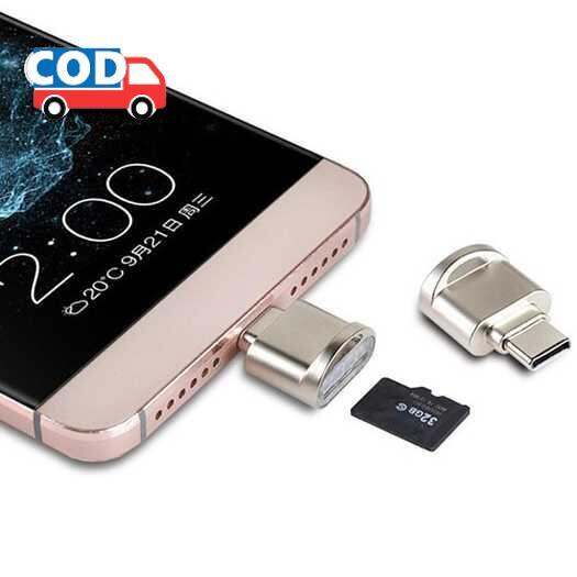 Adaptor OTG Mini USB Type C Card Reader Pembaca Kartu Memori | Lazada ...