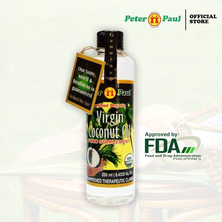 Peter Paul's Organic Virgin Coconut Oil VCO 250ML | Lazada PH