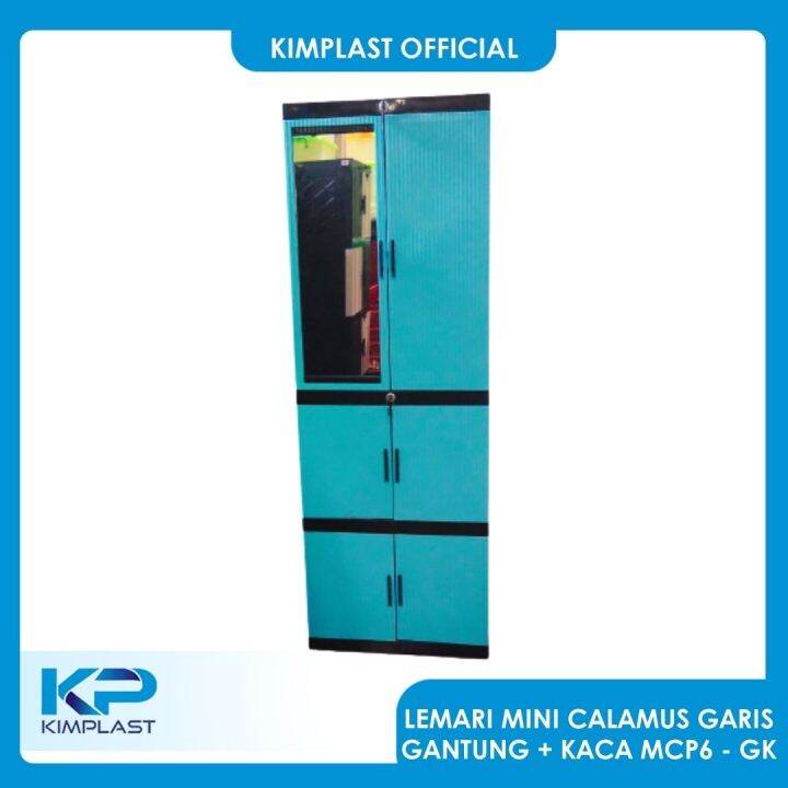 KIMPLAST Lemari Calamus Garis MCP6-GK/ Lemari Calamus Gantung + Kaca ...