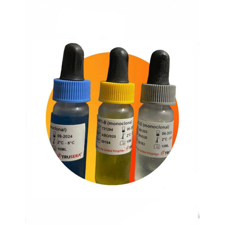 trusera blood typing sera anti A and B Anti D | Lazada PH