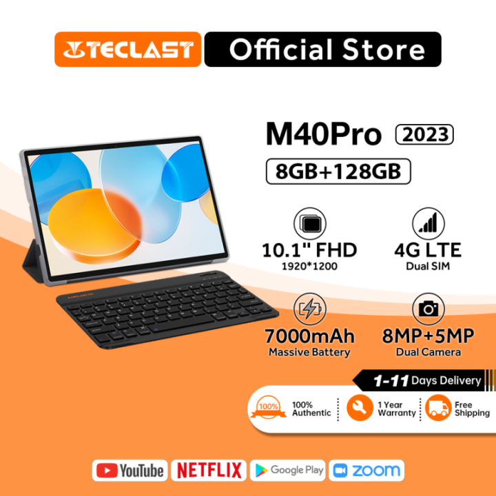 8/128GBNew 2023 Teclast M40Pro 10.1นิ้ว เเท๊ปเล็ต tablet Android 12 แท็บเล็ตของแท้ T616 CPU ...