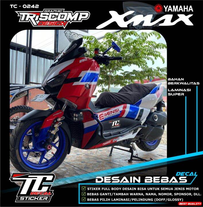 Decal Xmax Full Body Desain Custom Elegan Bebas Request - Decal Stiker ...