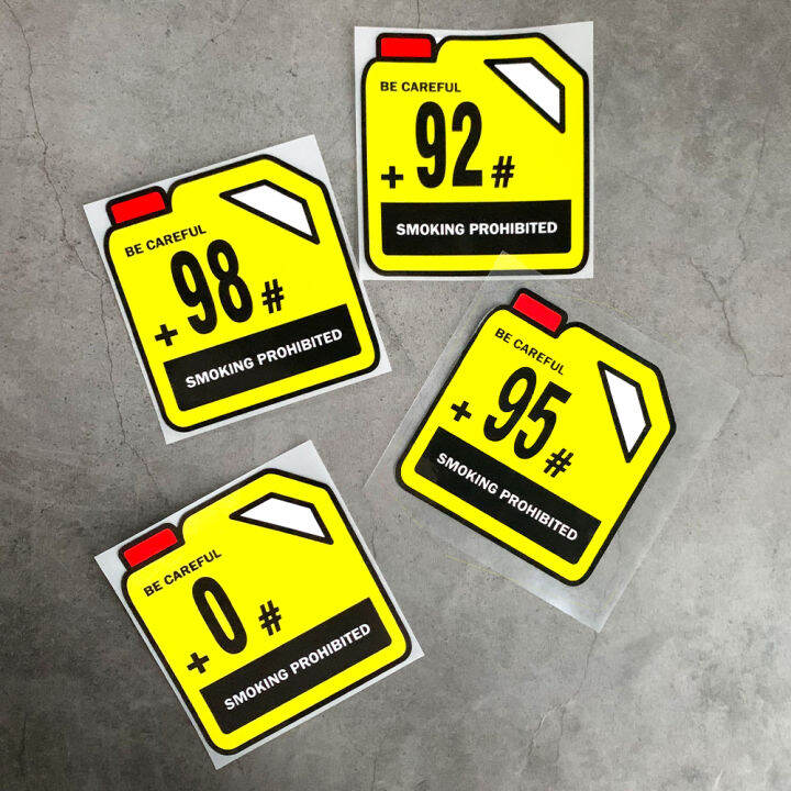 JDM รถเติมน้ำมันพร้อมท์92 95 98ฝาครอบถังน้ำมันเชื้อเพลิงตกแต่งร่างกายรอยขีดข่วนฝาครอบสติกเกอร์ ...