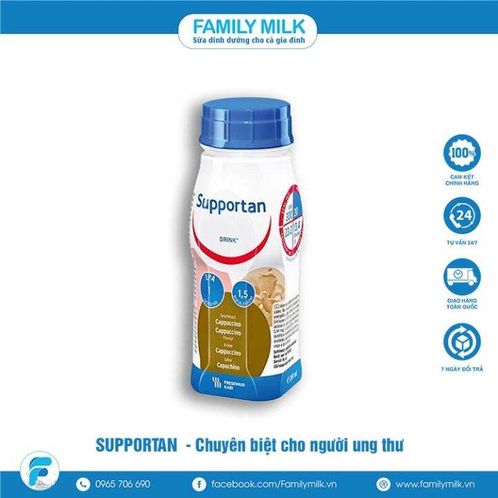 Sữa Supportan Drink dinh dưỡng chuyên biệt dành cho bệnh nhân ung thư ...