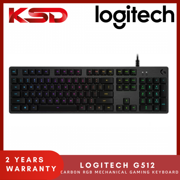 LOGITECH G512 Carbon RGB Mechanical Gaming Keyboard | Lazada
