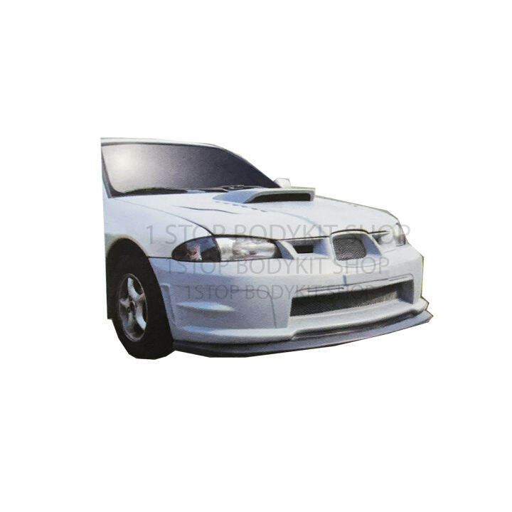 PROTON WIRA FRONT BUMPER SUBARU V9（FIBER GETAH ) SKIRT LIP BODYKIT | Lazada