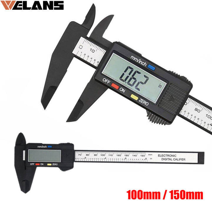 150mm 100mm Electronic Digital Caliper Carbon Fiber Dial Vernier ...