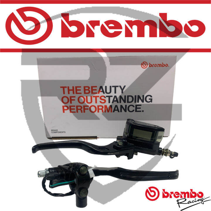 Brembo Universal 22MM Handlebar Brake Master Pump Lever Build-In Tank ...