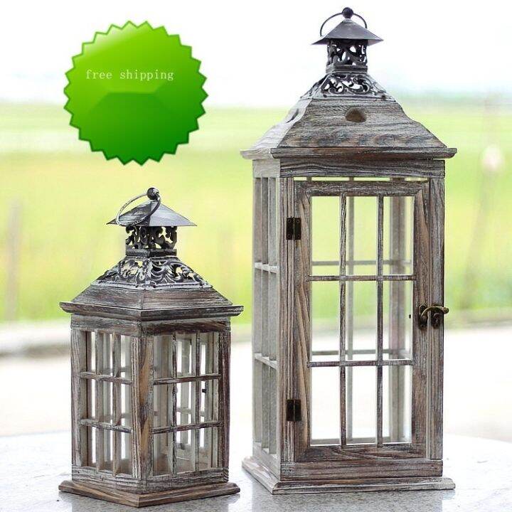 Can be wholesale Free shipping European-style old candlestick wrought ...