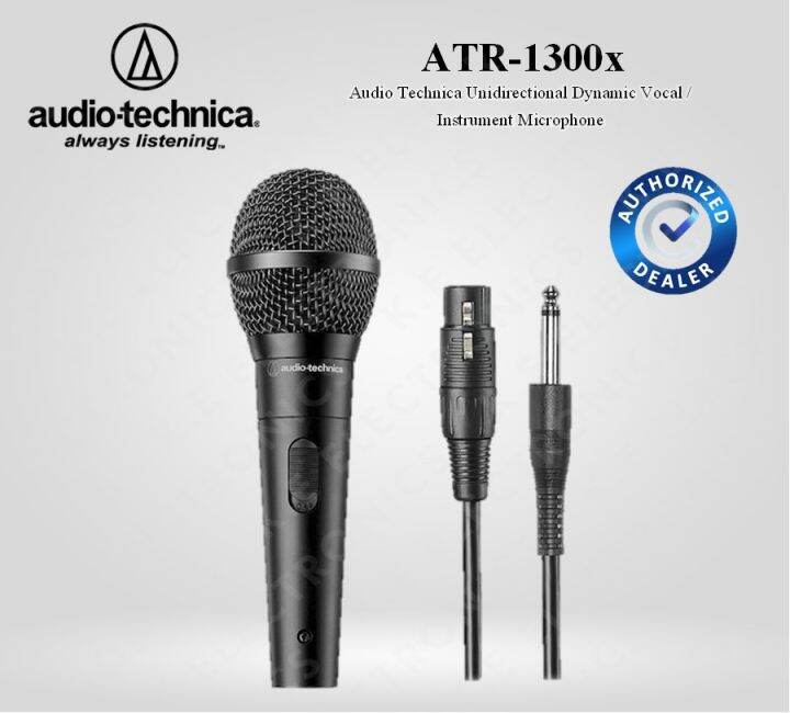 Audio-Technica ATR-1300X Unidirectional Dynamic Vocal/Instrument ...