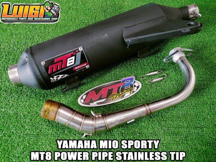 MT8 YAMAHA MIO SPORTY POWER PIPE STAINLESS TIP | Lazada PH