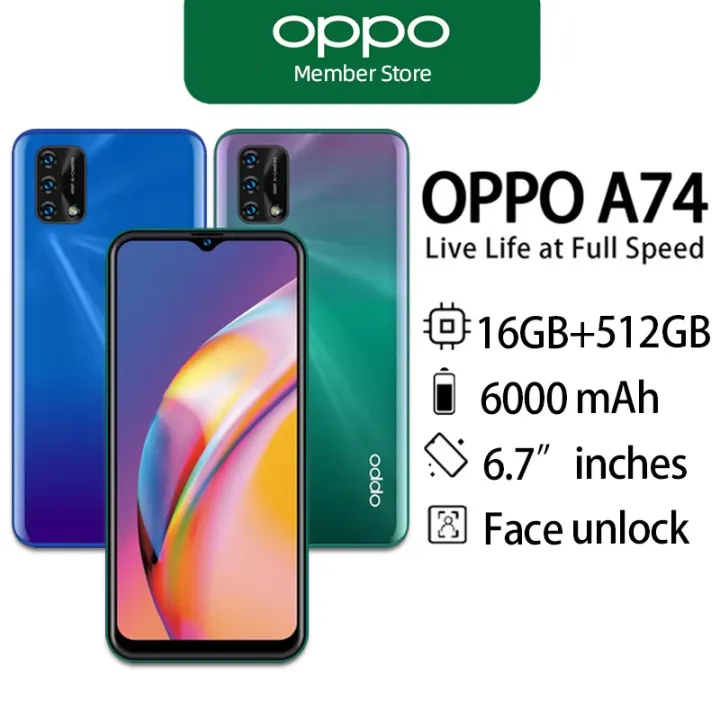 OPPO A74 Full Screen Original Mobile Phones 48MP HD 6000mah Cheap Phone ...