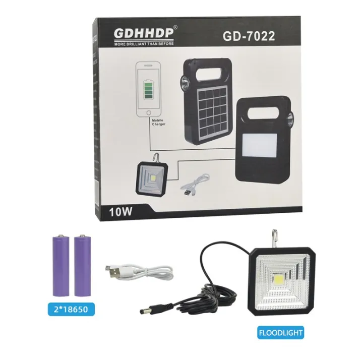 LED Multi-function Emergency Light Rechargeable solar Lampu led Light ...