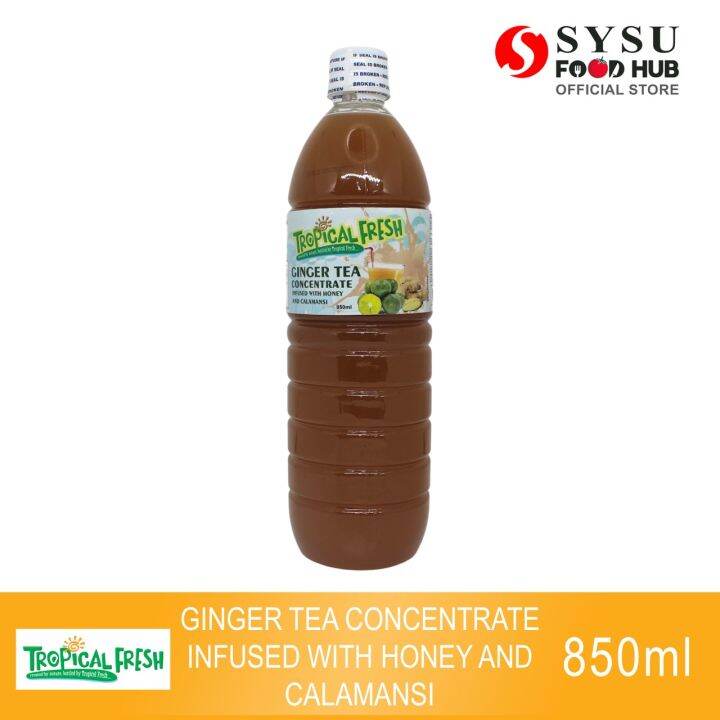 Tropical Fresh Ginger Tea Concentrate infused with Honey and Calamansi ...