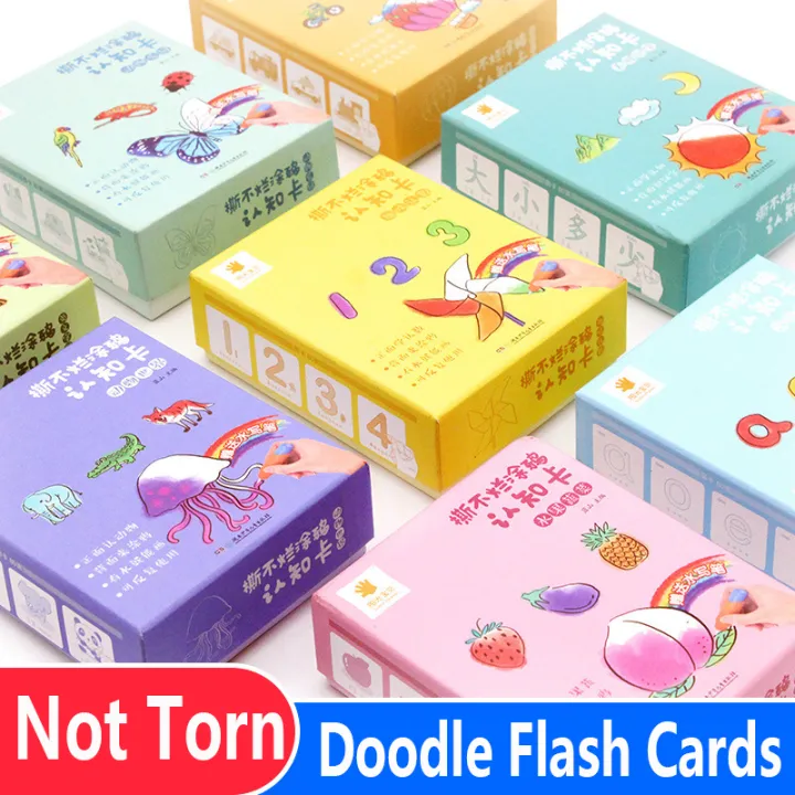 Doodle Flash Cards Early Educational Alphabet Flash Cards Animal Fruit ...