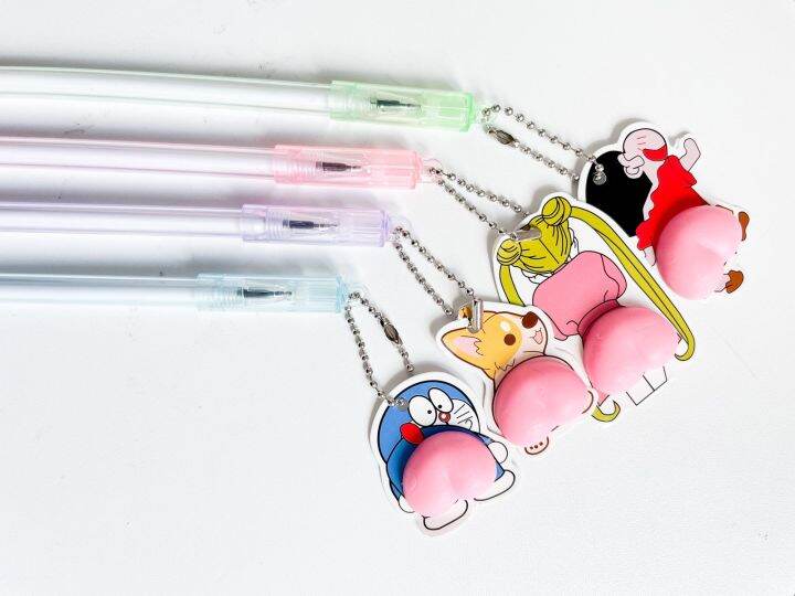 PULPEN GANTUNGAN STICKER PANTAT PENA PEN GEL TINTA UNIK LUCU READY ...