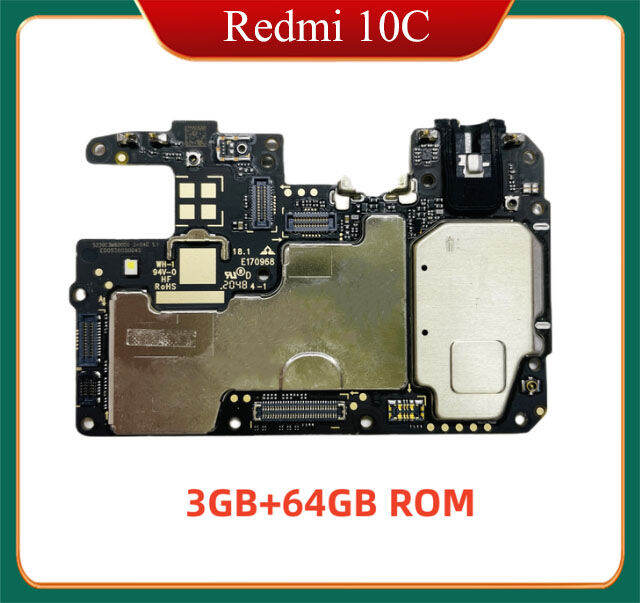 64GB 128GB Mainboard MB For Xiaomi Redmi 10C Motherboard PCB Module ...