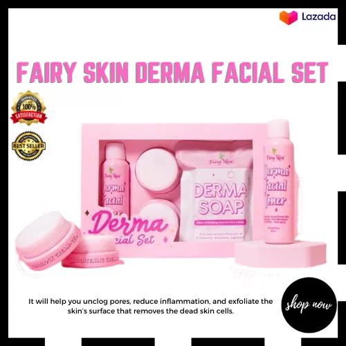 Fairy Derma Facial Set Original | FairySkin Rejuvenating Set New Packaging | Fairy Derma Pink ...