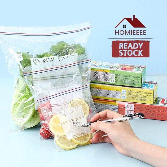 MALAYSIA READY STOCK !!! Fresh Zipper Bag Food Storage Reusable Seal ...