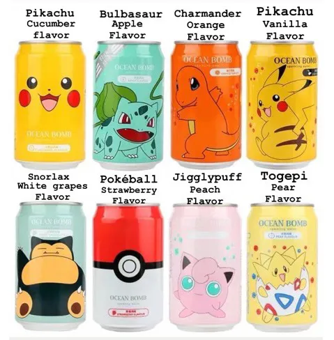 {LIMITED EDITION COLLECTIBLES} Ocean Bomb Pokemon Flavoured Drinks ...