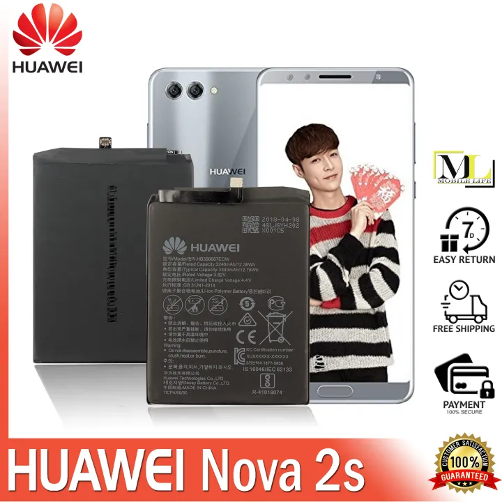 Huawei Nova 2s (HB356678ECW) Battery (100% ORIGINAL) | Lazada PH