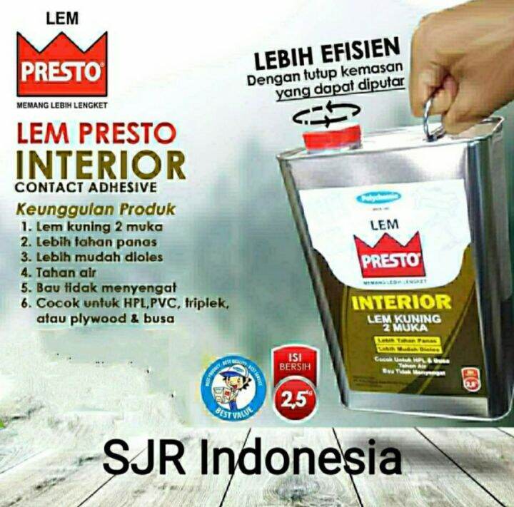 Lem HPL presto interior 2,5kg | Lazada Indonesia