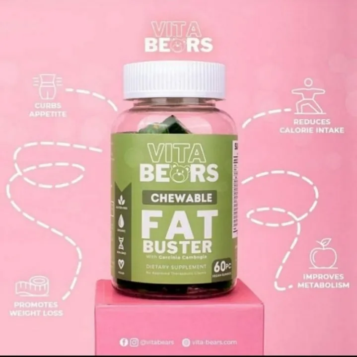 Vitabears Chewable Fat Buster & Skin Gummies WITH FREEBIE | Lazada PH