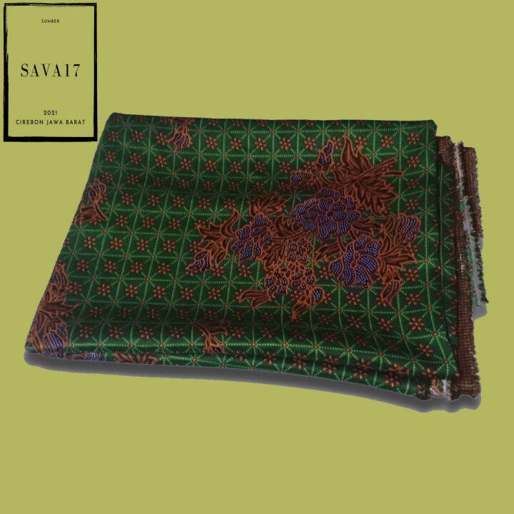 Kain batik muslimat nu bahan baju seragam ibu jamiyah Semi Sutra Hijau ...