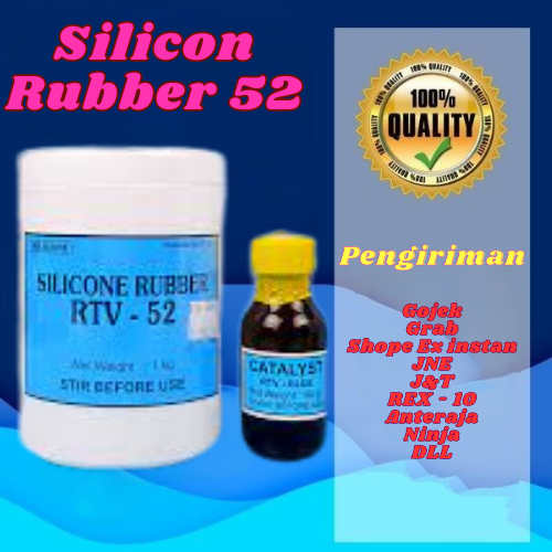 SILIKON RUBBER RTV 52 BAHAN BAKU MOLDING ORIGINAL 1 KG BIRU | Lazada ...