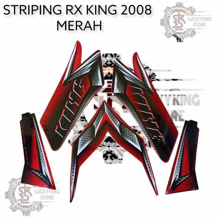 Striping rx king 2008 merah lengkap tangki box aki | Lazada Indonesia