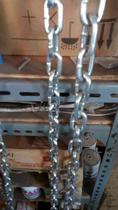 rantai besi putih galvanis rantai gembok pager rantai kapal 3mm, 5mm ...