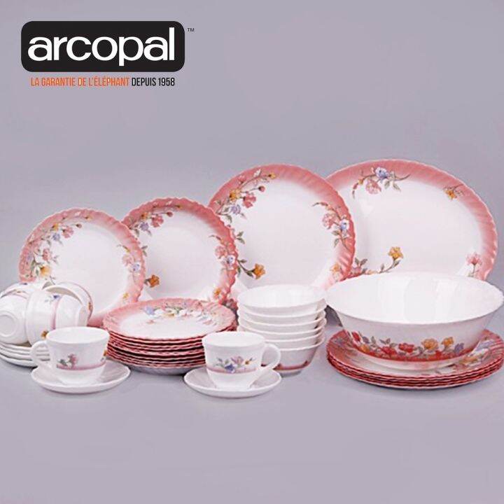 Arcopal 38pc Elise Decorated Dinner Set | Lazada PH