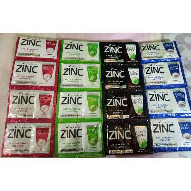 Zinc Shampoo sachet 10ml X 12pcs | Lazada Indonesia