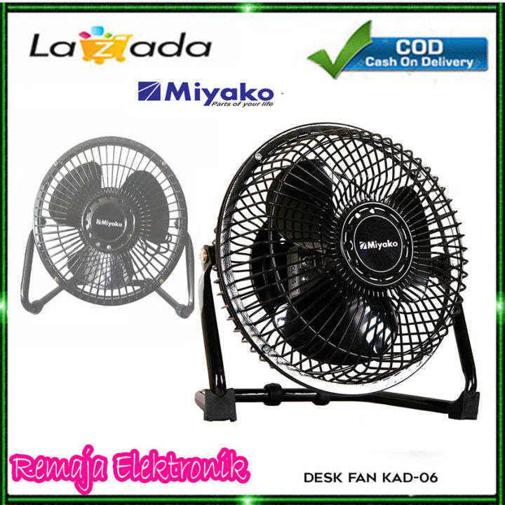 Miyako Kipas Angin Meja Mini 6 inch besi KAD - 06 | Lazada Indonesia