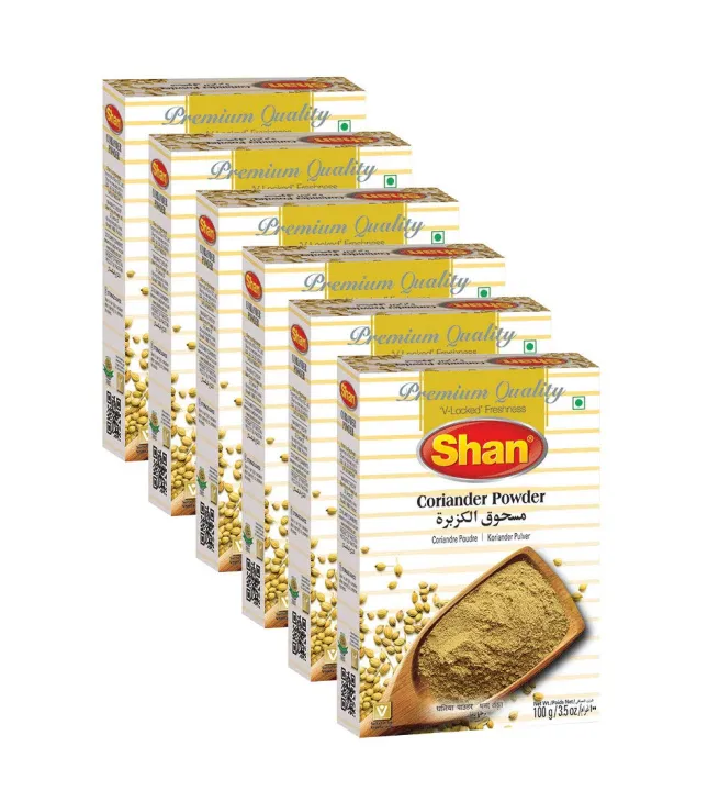 ชาน สูตร อินเดีย ผงผักชี 100 กรัม Premium Quality Indian Recipe Shan ...