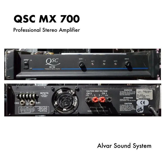 QSC MX700 2-Channel Stereo Power Amplifier Sound System Impor Bekas | Lazada Indonesia
