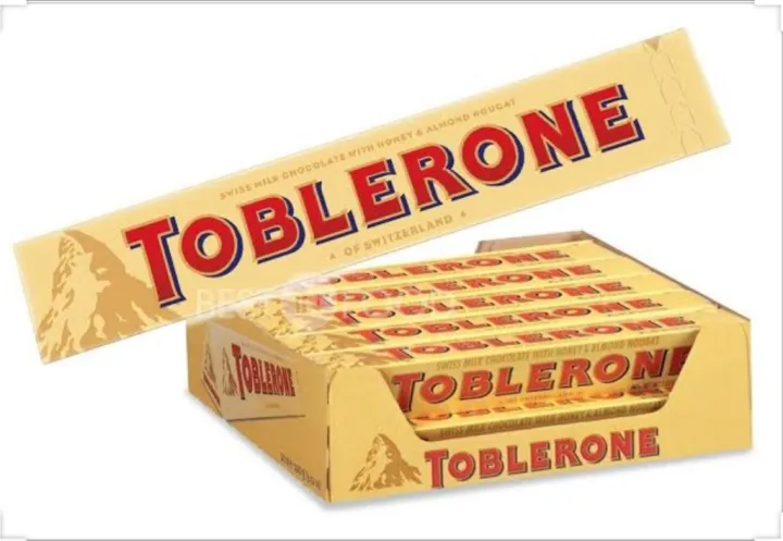 TOBLERONE ORIGINAL, 6bars x 50grams per box, SWISS CHOCOLATE WITH ...