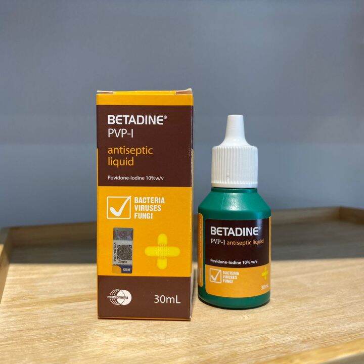 Betadine PVP-I Antiseptic Liquid Povidone-Iodine 10% 30ml | Lazada