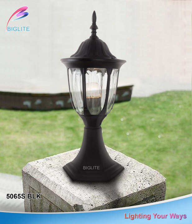 =Easylite-5065S BIGLITE Aluminum/Glass OUTDOOR POST LAMP E27 SOCKET ...