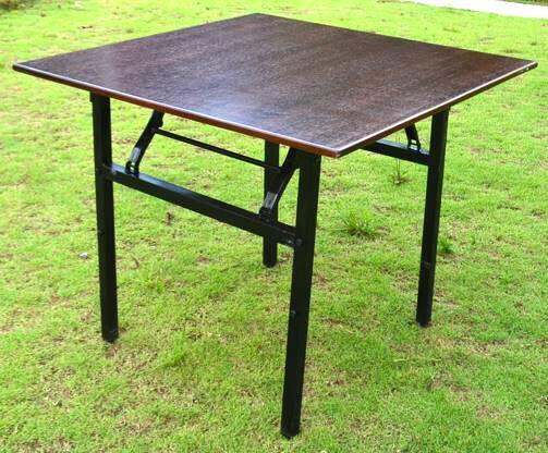 Banquet table- Square - Solid wood table top- size 75W x 75L x 75H cm ...