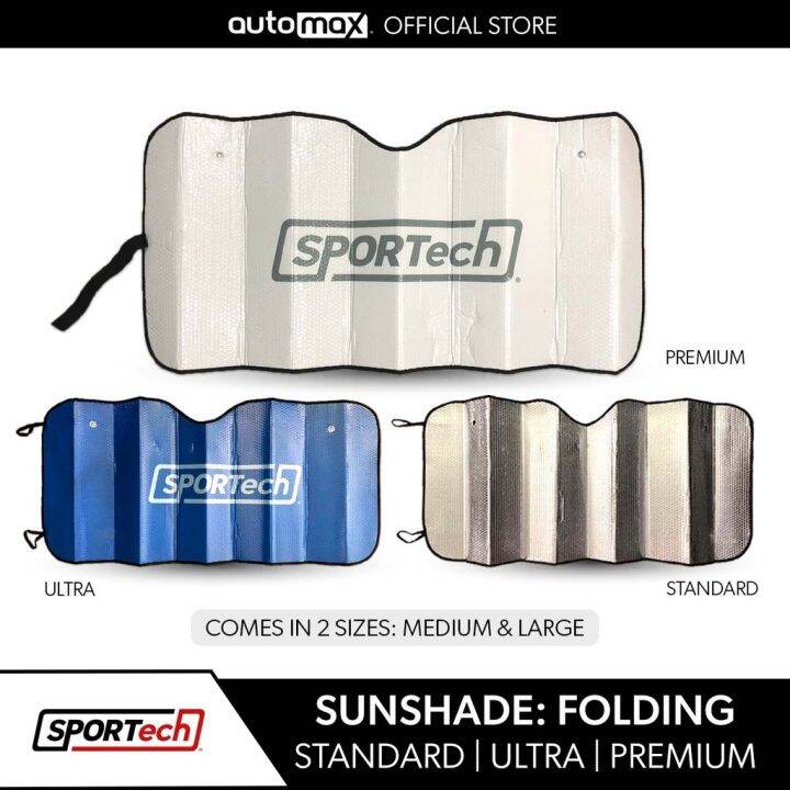 SPORTech Universal Car Folding Foldable Reflective Windshield Sunshade ...