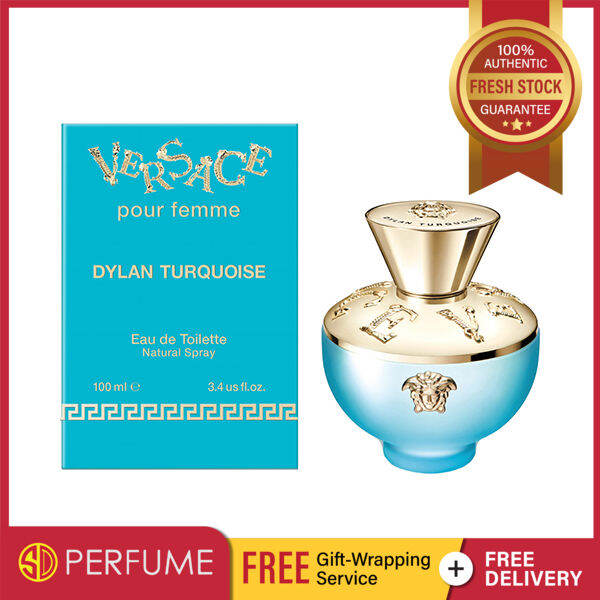 [ SD PERFUME ] Versace Pour Femme DYLAN TURQUOISE EDT Lady 100ml . 100% Original Authentic ...