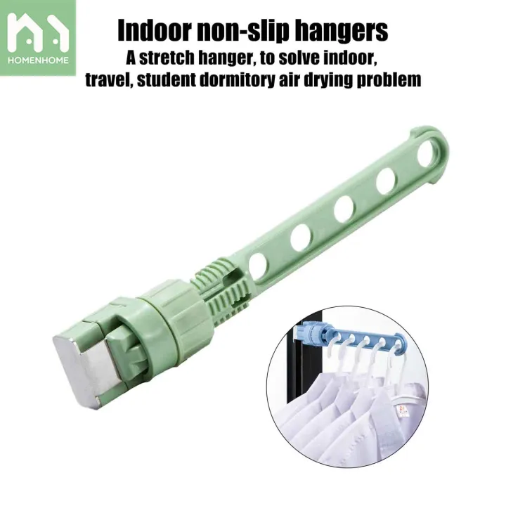 Homenhome Window Clothes Drying Rack No Punching Balcony Window Clothes ...