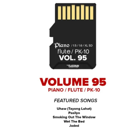 Platinum Karaoke Volume 95 SD Card for Piano / V1.6/Flute/Piano XL SD ...