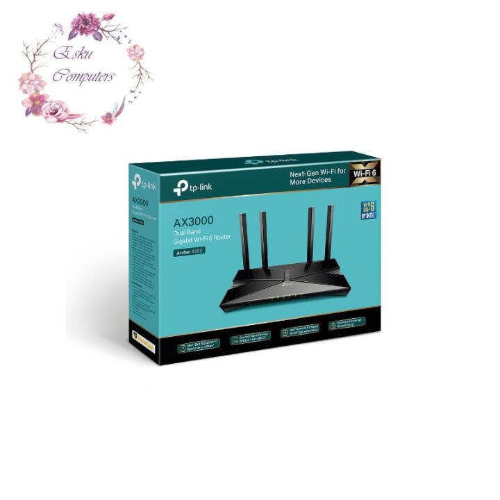 TP-Link Archer AX50 AX3000 Dual Band Gigabit Wi-Fi 6 Router | Lazada PH