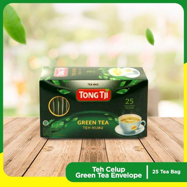 Tong Tji Green Tea / Teh Hijau Celup Kemasan Premium - isi 25 Amplop ...