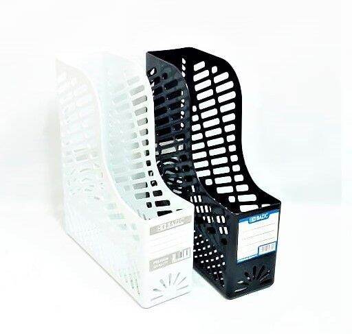 BOX FILE PLASTIK BOKS FAIL RAK DOKUMEN HITAM PUTIH PLASTIK KERANJANG ...