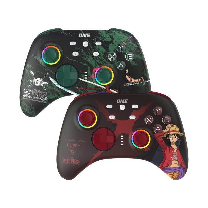 IINE ONE-PIECE PC Controller with Headset Jack RGB Light compatible ...