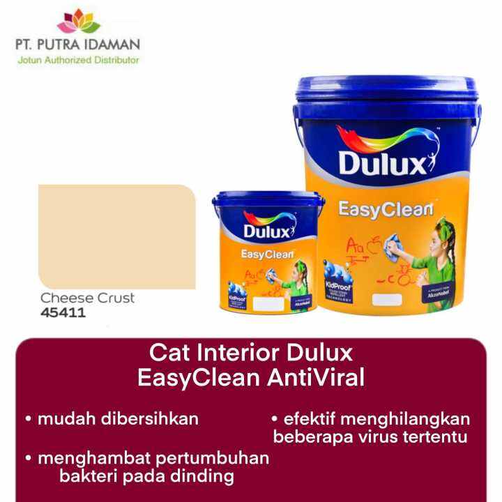 Cat Tembok Interior Dulux Easy Clean Anti Viral - Cheese Crust 45411 ...