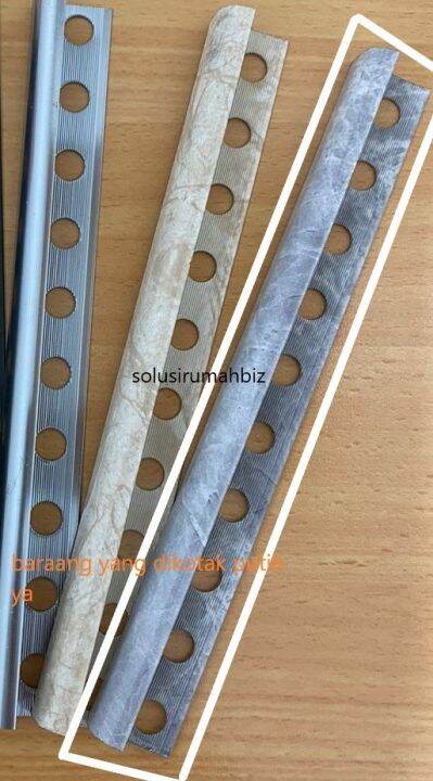 KUKU MACAN ALUMUNIUM 244cm marbel grey cut TILE TRIM SUDUTAN KERAMIK ...